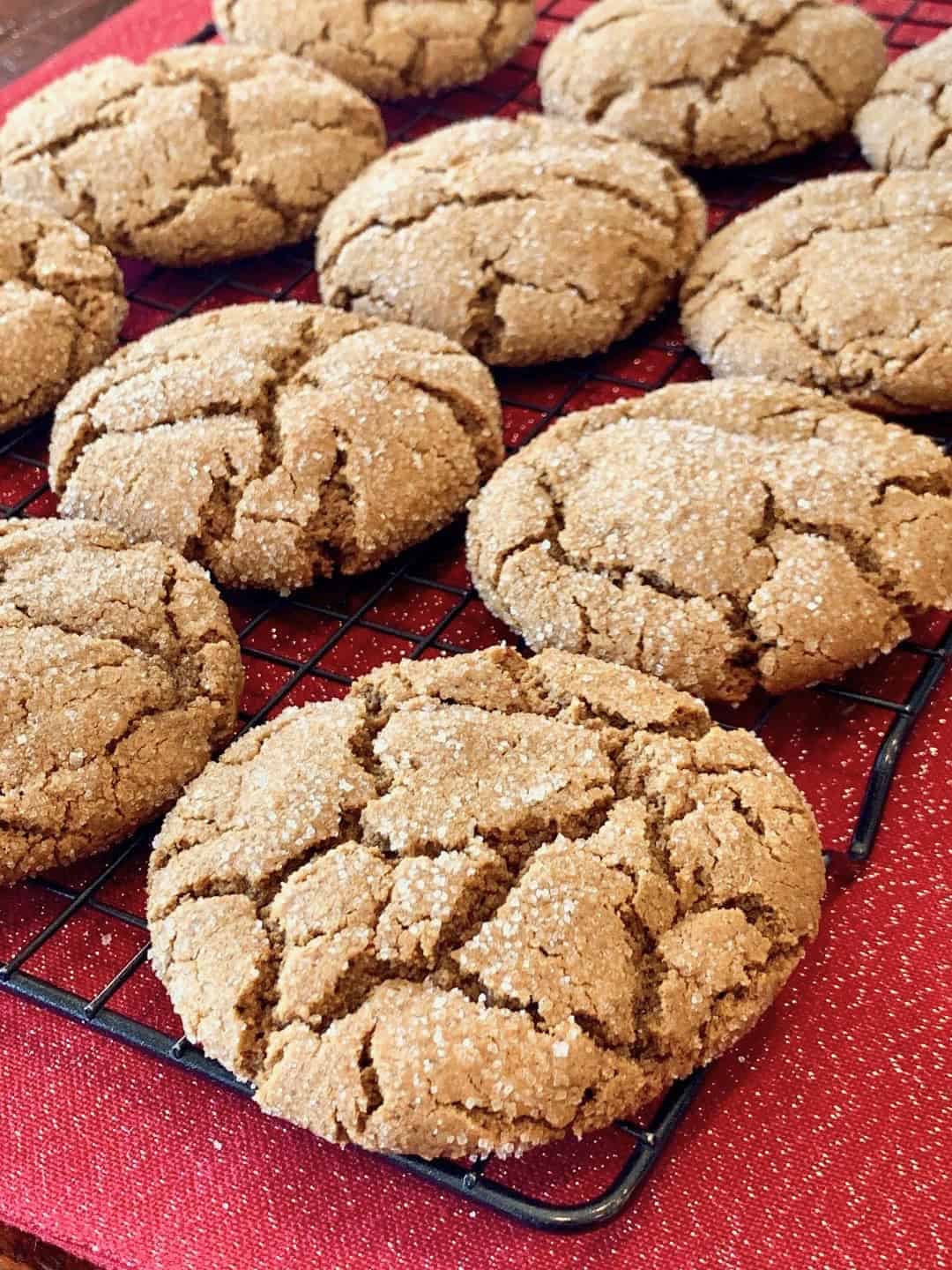 Soft and Chewy Vegan Ginger Snaps (Gluten Free Option) - Audrey Dunham