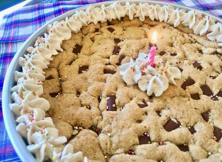 The Mega Deep Dish Cookie Cake - Audrey Dunham