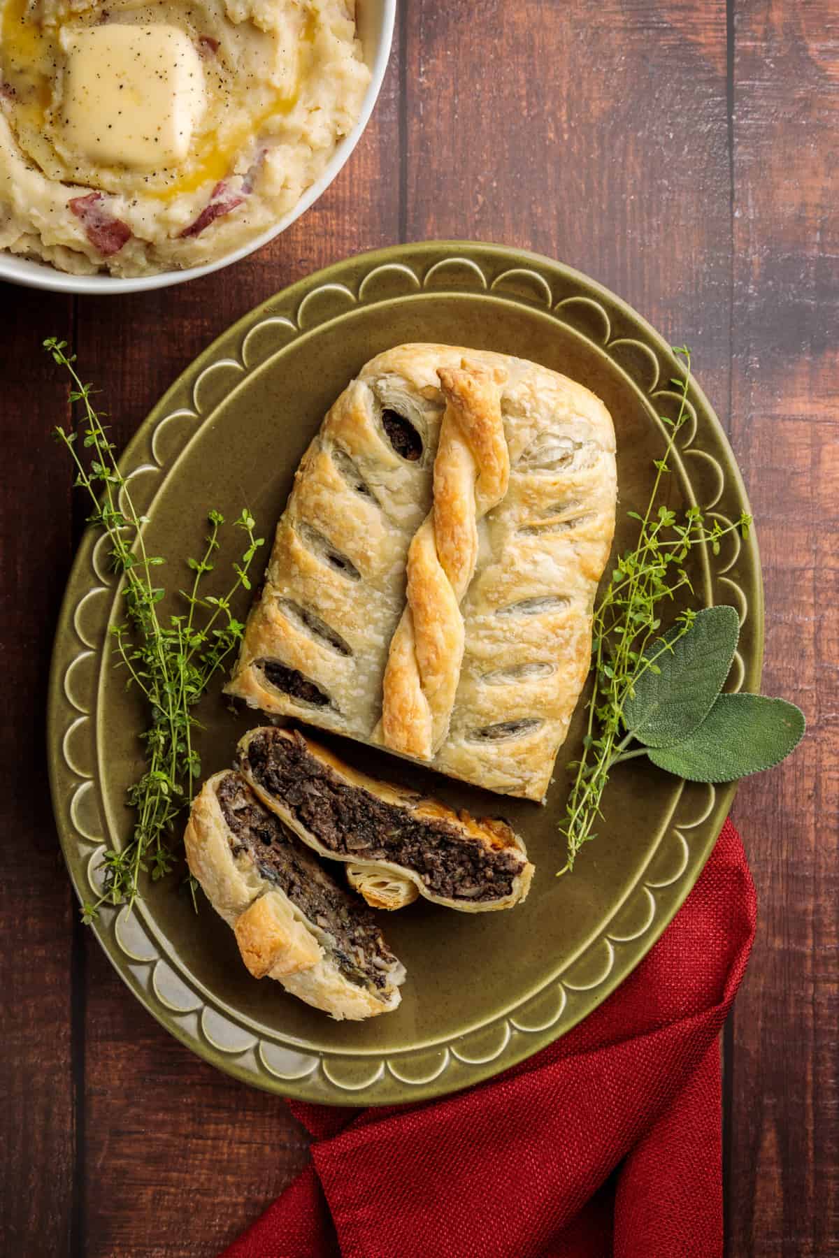 Mushroom Wellington Recipe (Vegan with Gluten Free Option!) - Audrey Dunham
